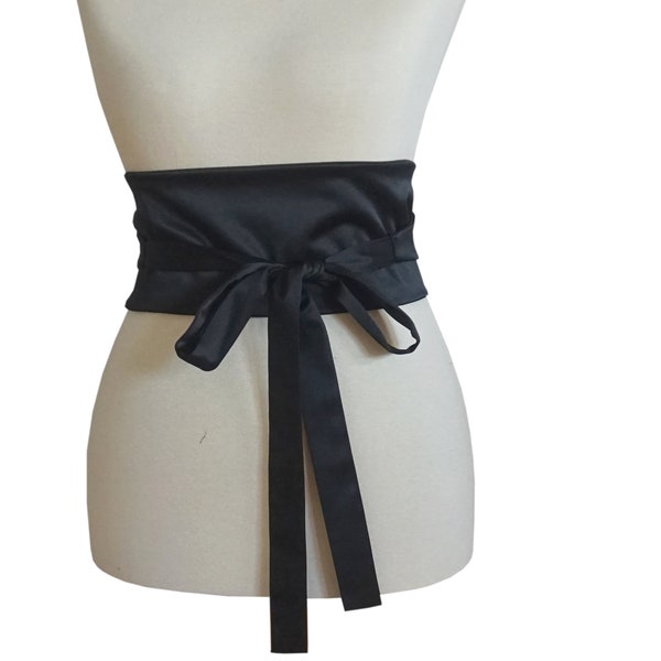 Black Obi Belt - Etsy