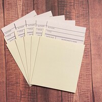 Library Book Checkout Due Date Card Pockets With Self-adhesive Backs ...
