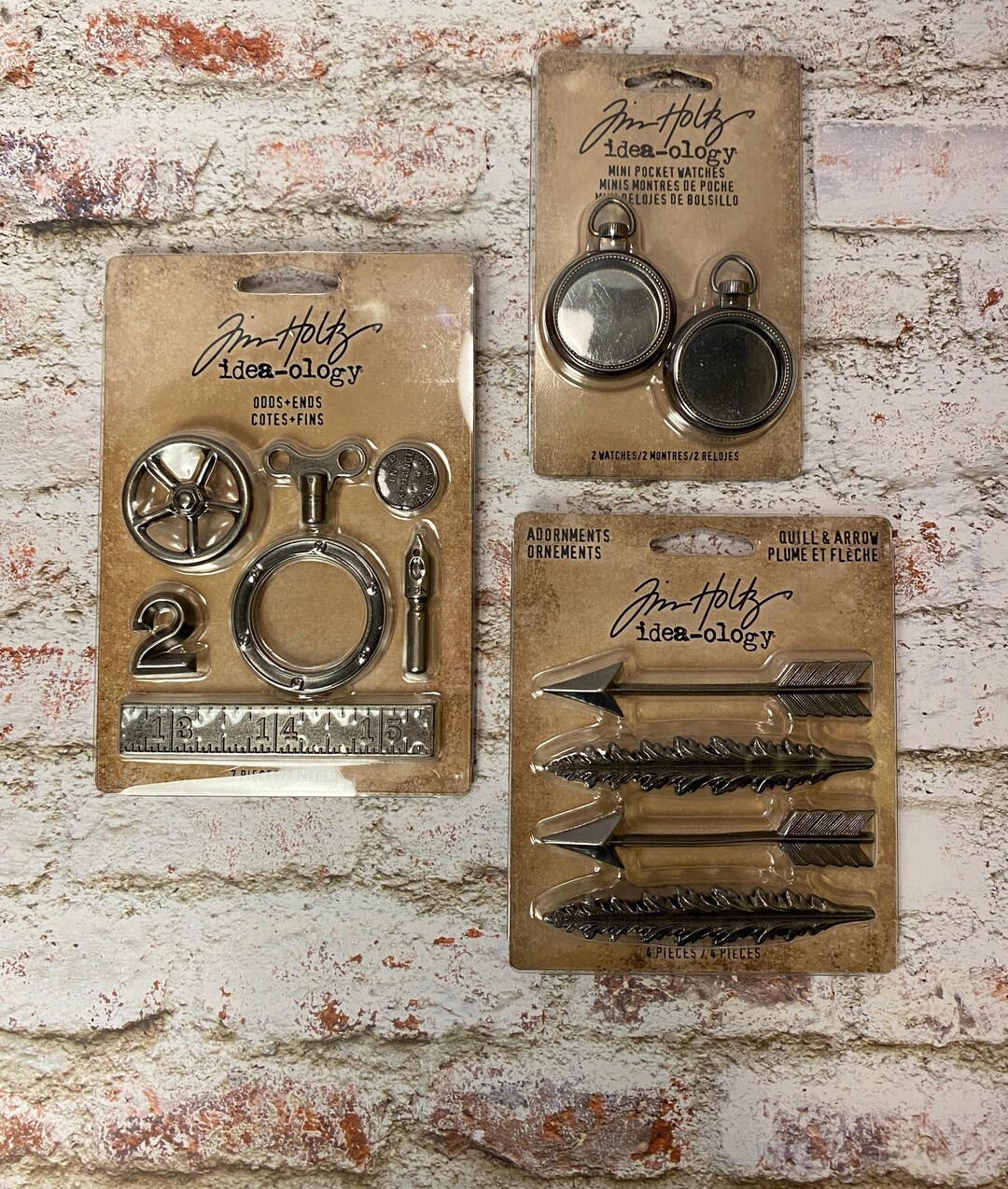 Tim Holtz IDEAOLOGY, Adornments Mini Pocket Watch, Metal, Adornments ...