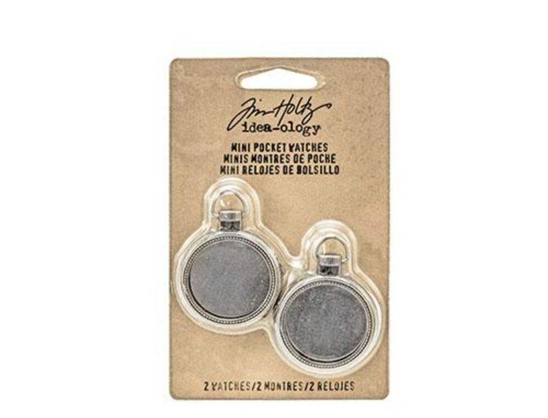 Tim Holtz IDEAOLOGY Adornments Mini Pocket Watch Metal - Etsy