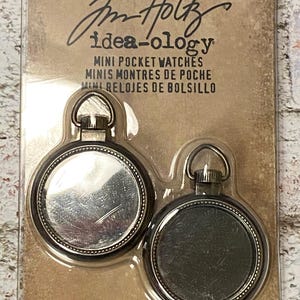 Tim Holtz IDEAOLOGY, Adornments Mini Pocket Watch, Metal, Adornments ...