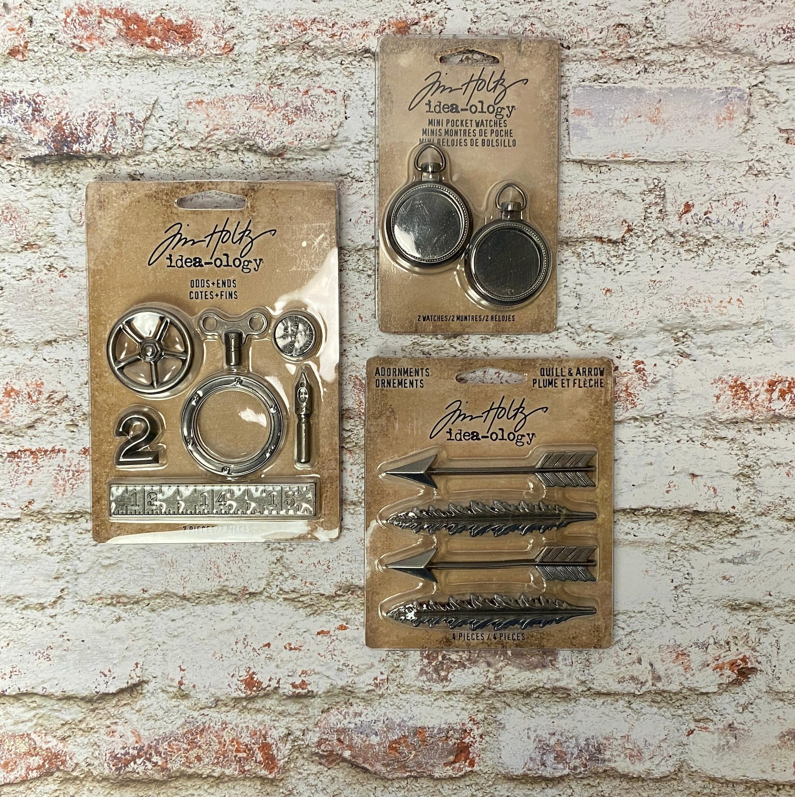 Tim Holtz IDEAOLOGY, Adornments Mini Pocket Watch, Metal, Adornments ...