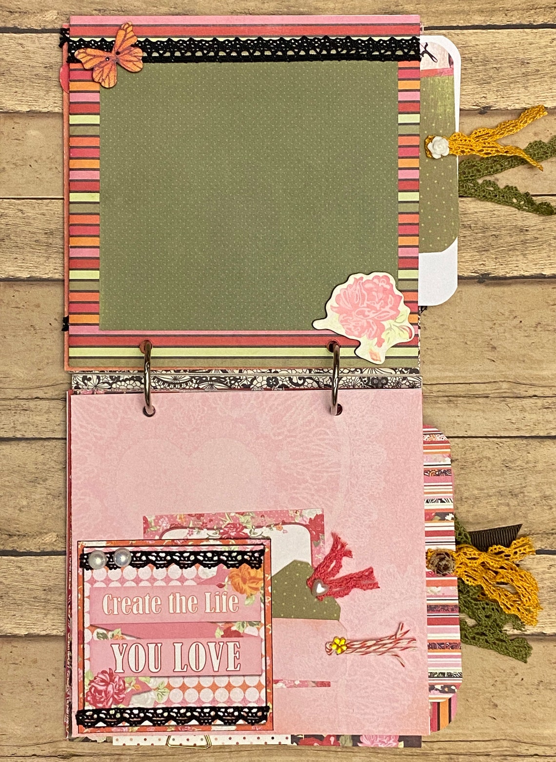 Junk Journal Scrapbook Premade Scrapbook Mixed Media Book | Etsy