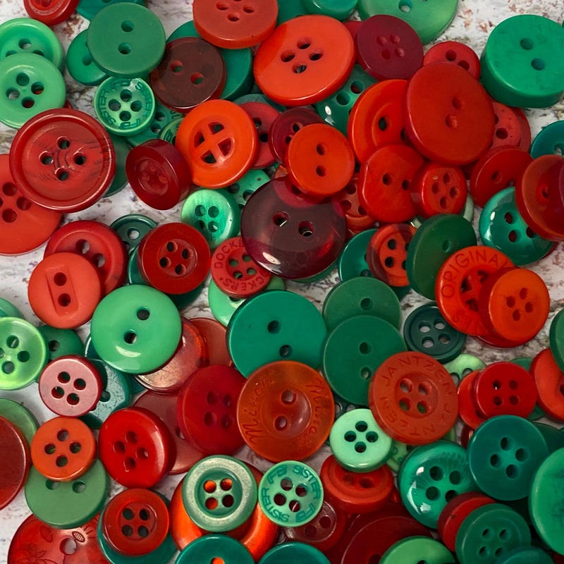 Green Buttons - Etsy