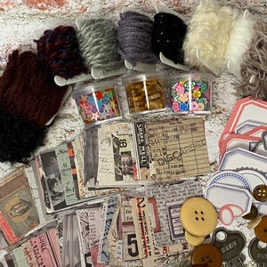 Tim Holtz Embellishment Box, Journal Embellishments, Ephemera, Word ...