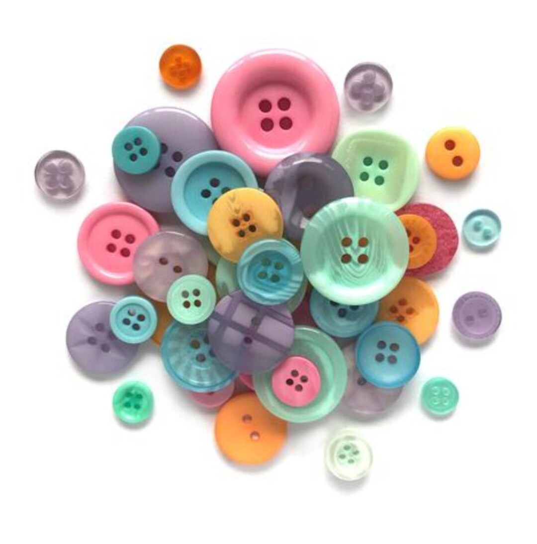 SHERBERT Buttons, Distress, Tags, Junk Journal Mixed Media, Bulk ...