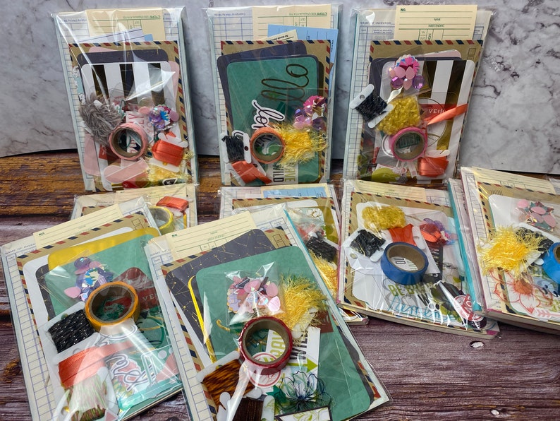 Bullet Journal Junk Journal Grab Bag, Fibers, Yarn, Trim, Journaling ...