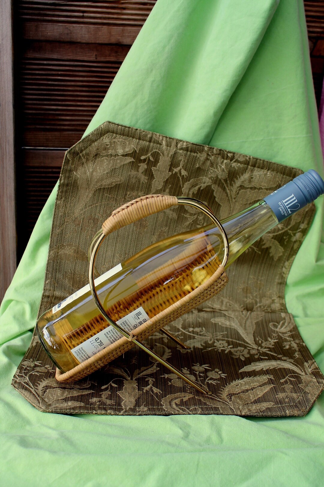 Bottle Holder, Bottle Rack 1950s, Basket Rack for Bottles, Dispensing ...