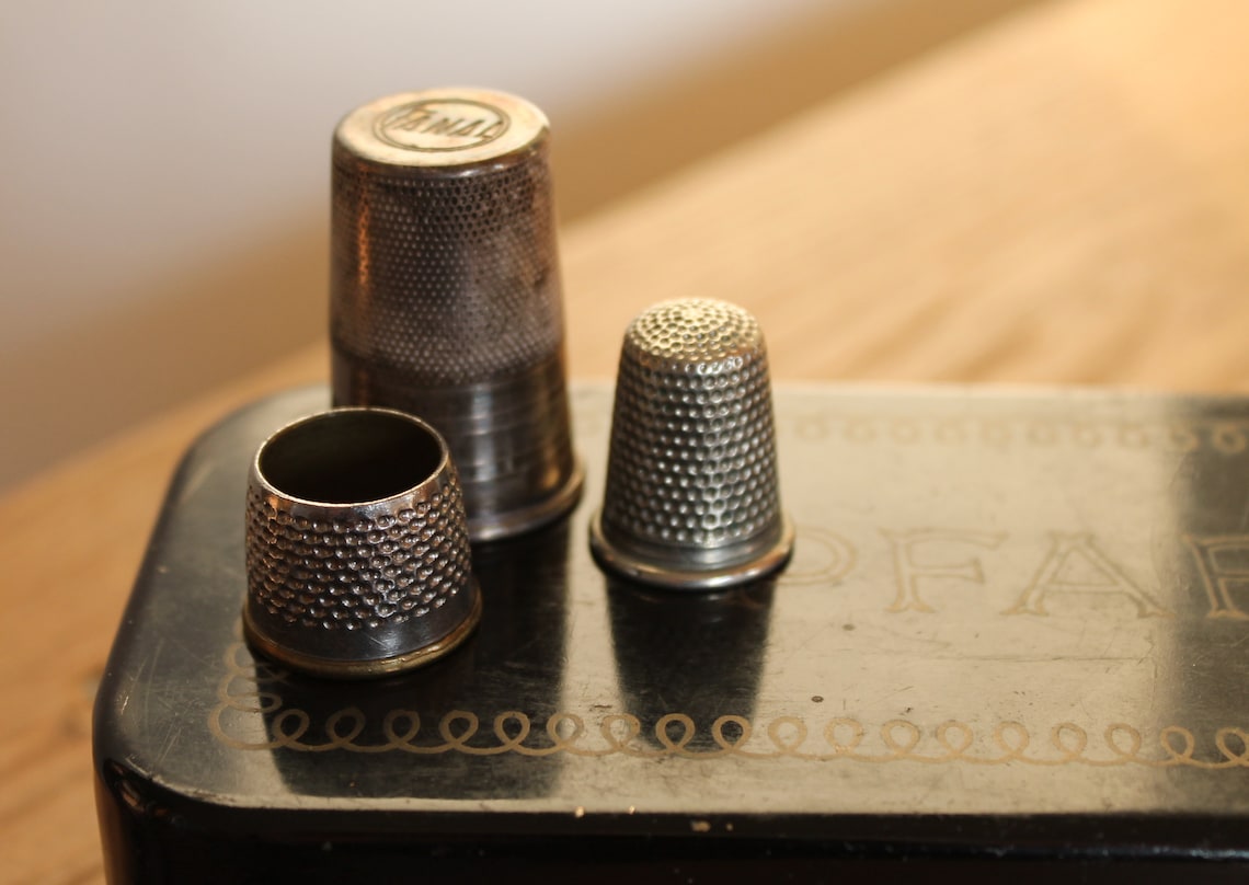 3 Finger Hats Silver Plated Finger Hat Fanal Sewing - Etsy UK