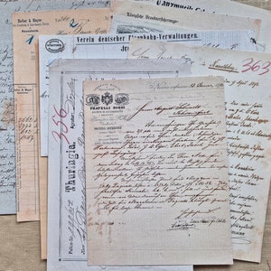 10 Psc Printed Vintage Documents, Junk Journal Kit, PLEASE READ ...
