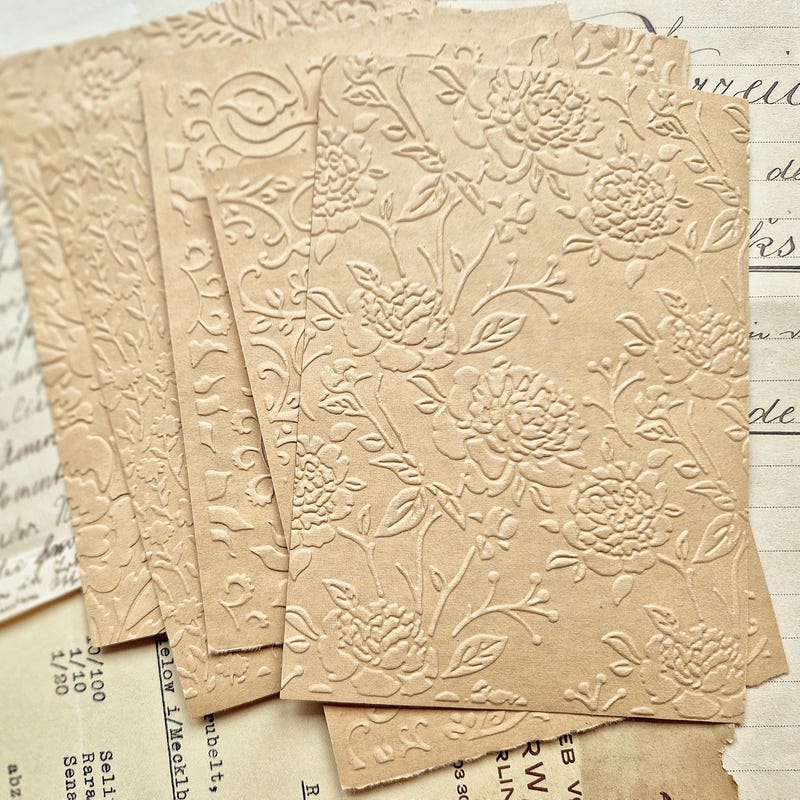 Embossed Paper - Etsy