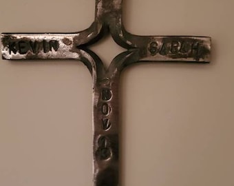 Split Cross Necklace - Etsy