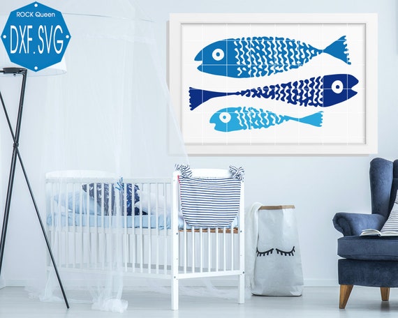 Plotterdatei Fische Fisch Maritim SVG DXF cutfile - Etsy.de