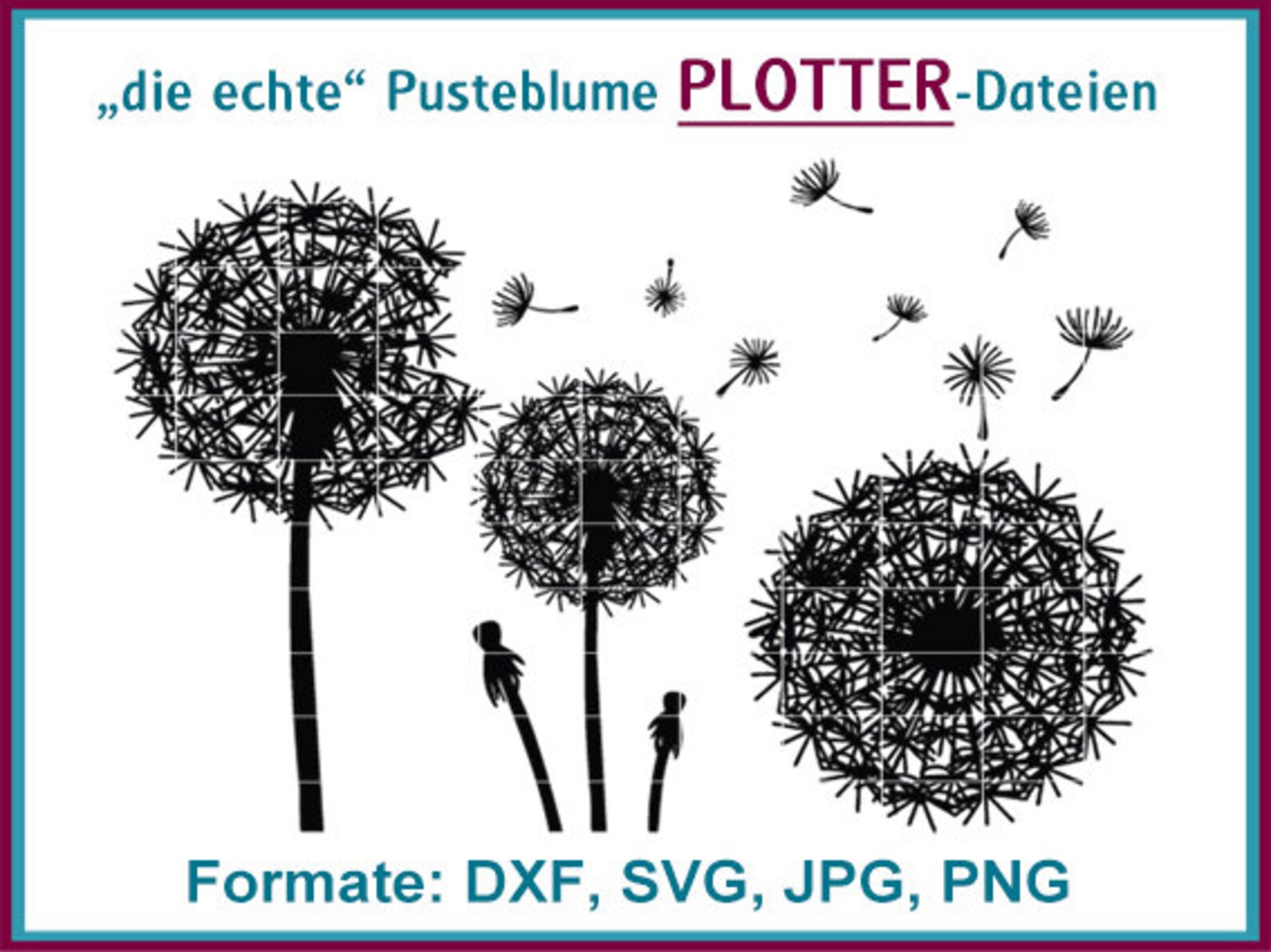Plotterdateien Pusteblume Schneideplott Pusteblume | Etsy