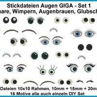 Embroidered Eyes - Etsy