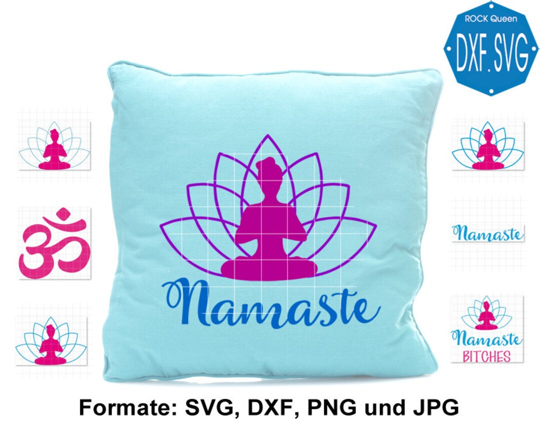 Plotter Files Namaste Yoga Cutfile Set Plotter Cutting File Cutting ...
