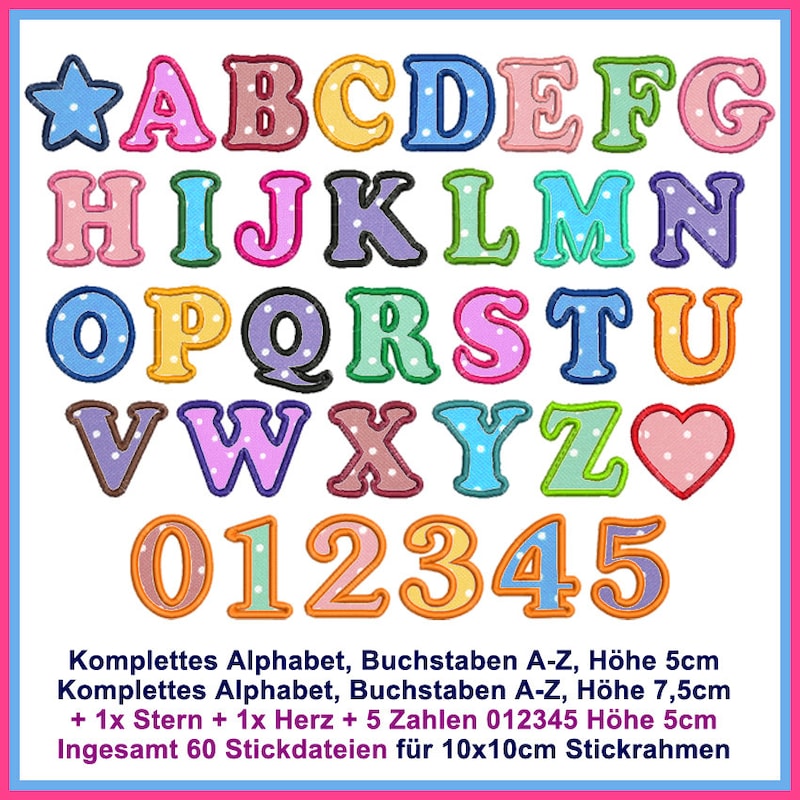 Alphabet Applique - Etsy