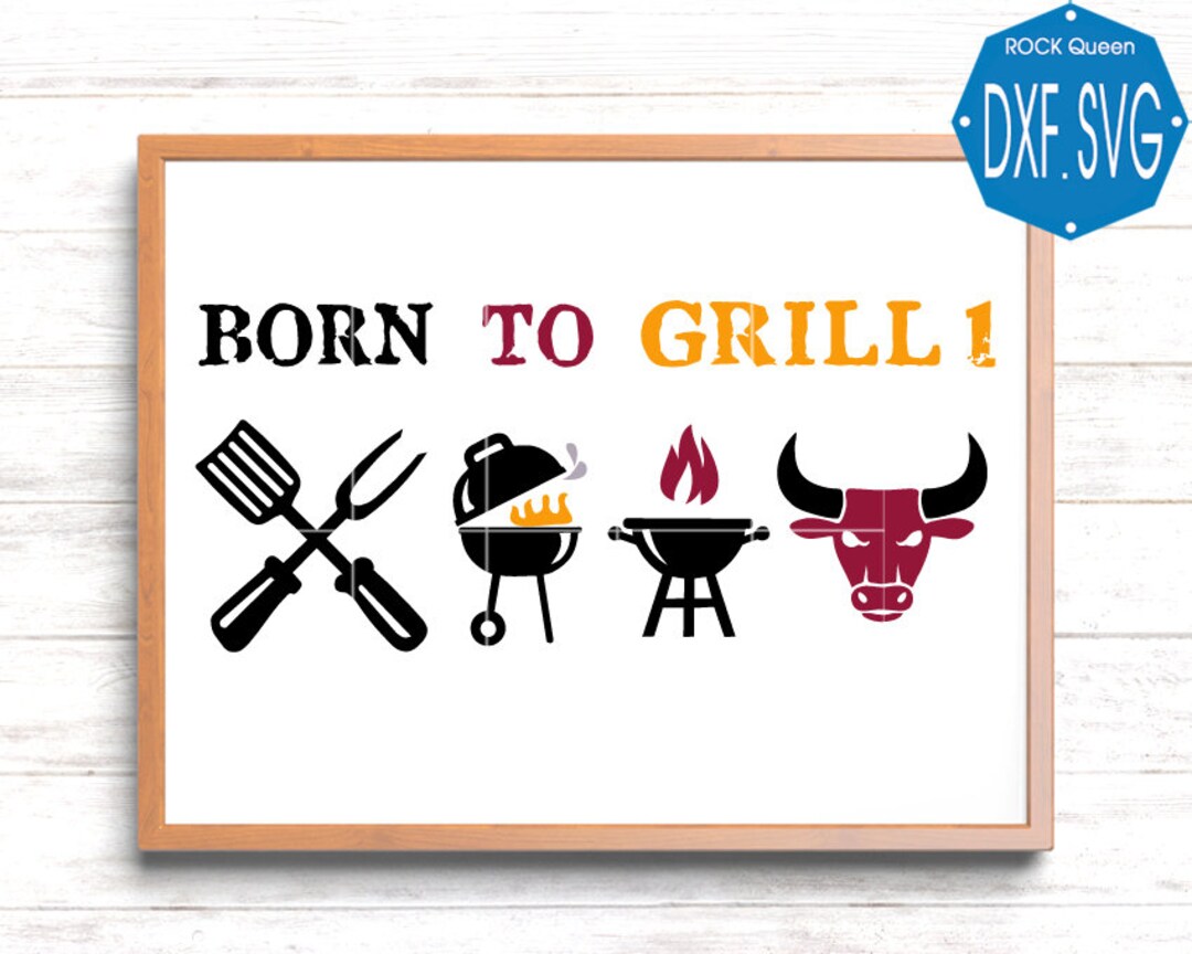 Plotter Files Griller 1 Grill BBQ SVG DXF Barbeque Cutting - Etsy