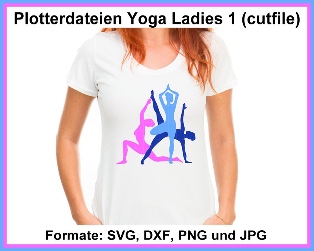 Plotter File Yoga Ladies 1 Namaste Sport Gymnastics Fitness - Etsy
