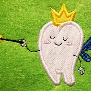 Embroidery File Tooth Fairy Single File Tooth Fairy Appliqué ...