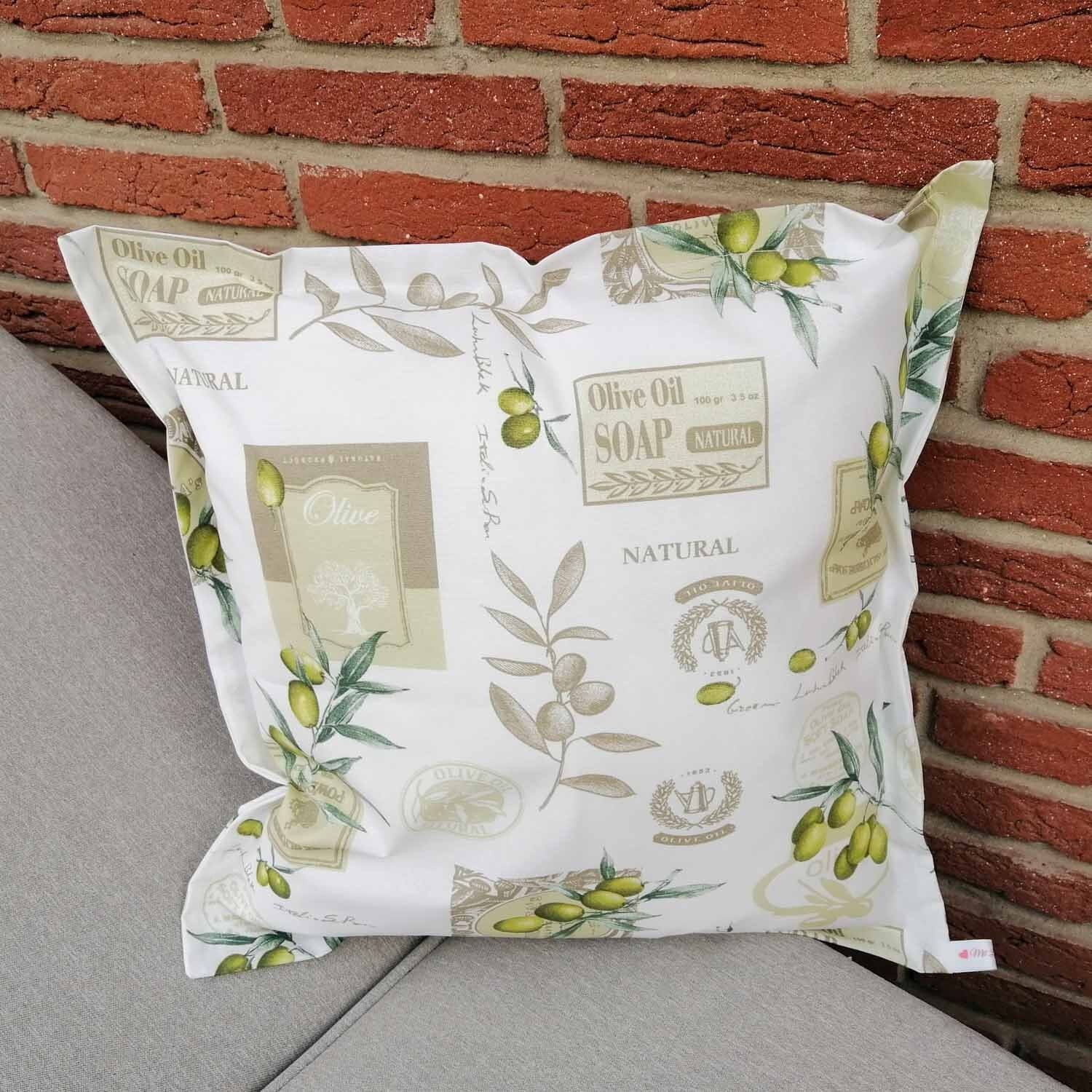 Mediterranean Pillow Olive / Pillowcase / Fabric Pillow / - Etsy UK