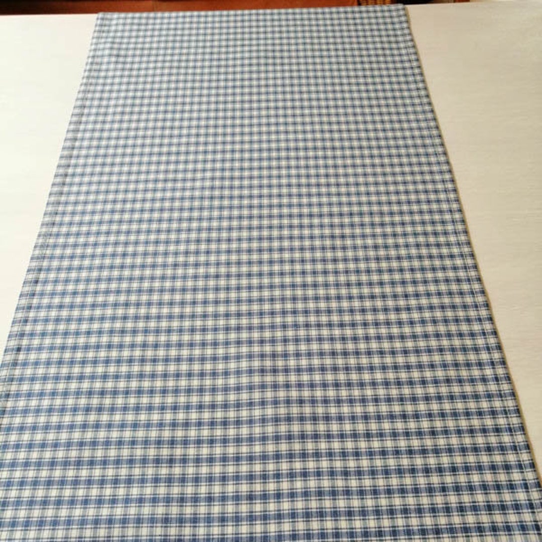 Table Runner Blue Checked (40 X 140 Cm) - Country House Style for the ...