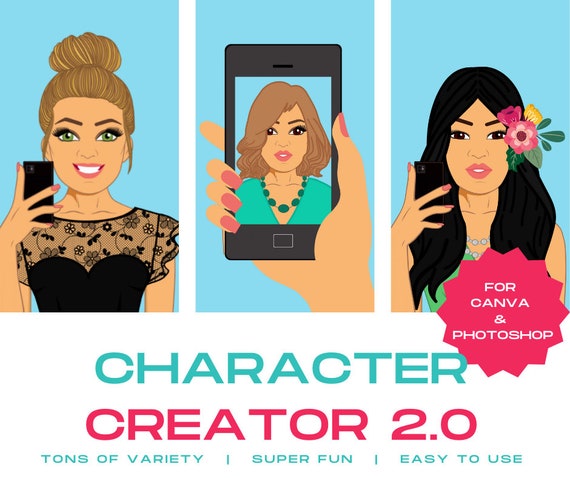 Character Creator 2.0 Avatar Maker DYI Portrait Creator - Etsy