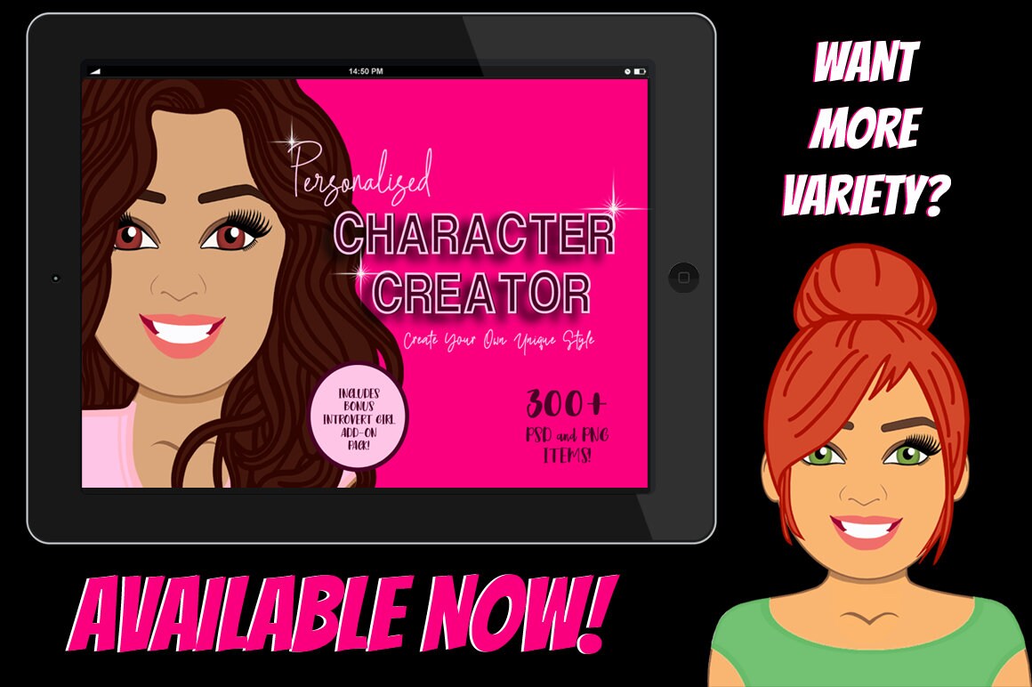 Asian Woman Clip Art Bundle Character Design Avatar Woman | Etsy