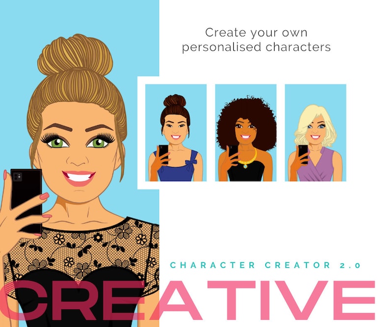 Character Creator 2.0 | Avatar Maker | DYI Portrait Creator | Girls ...