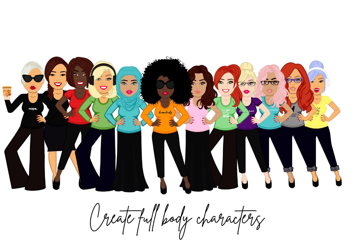 Personalised Character Creator Avatar Maker DYI Portrait | Etsy Australia