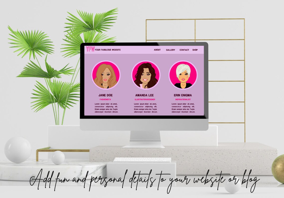 Personalised Character Creator Avatar Maker DYI Portrait | Etsy Australia