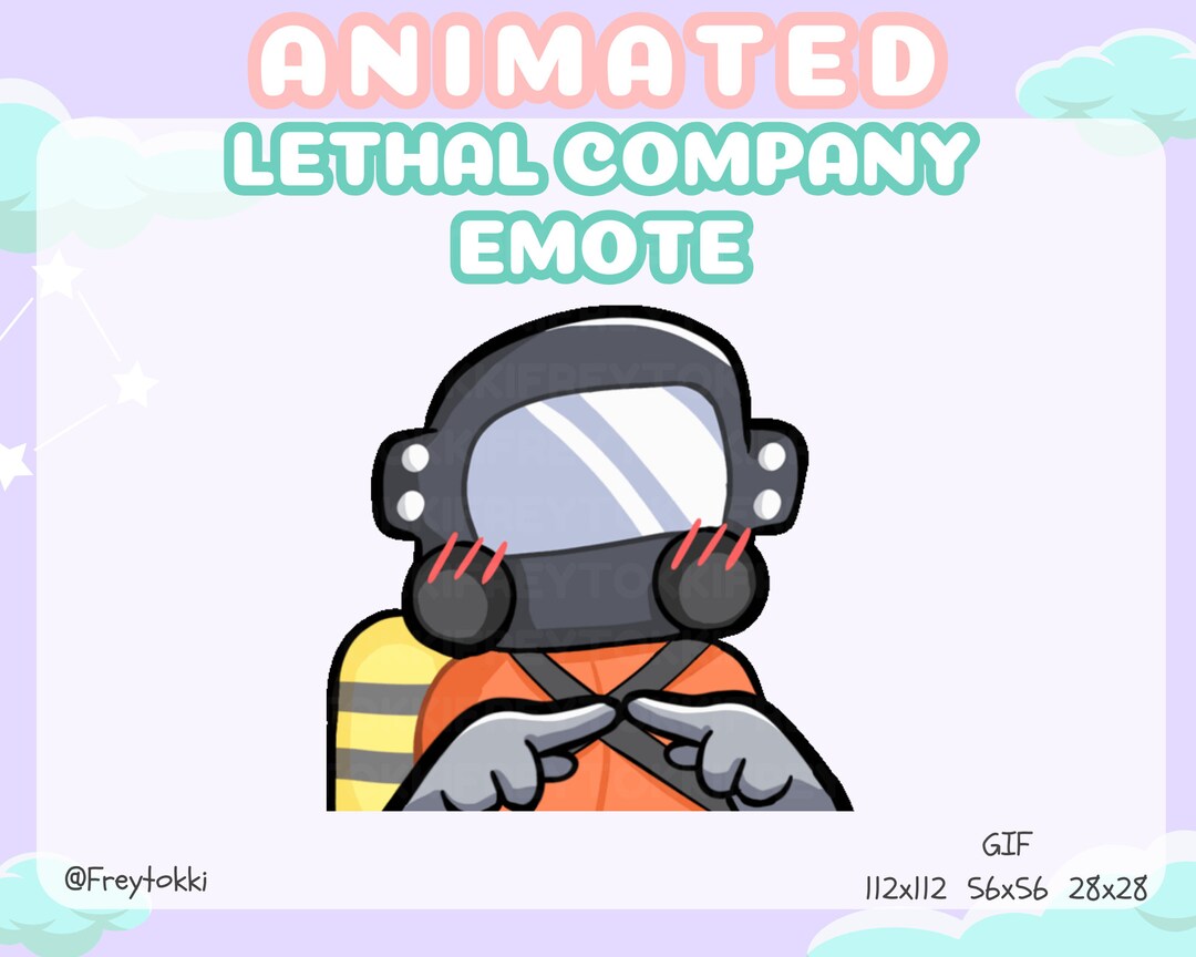 SHY LETHAL COMPANY Animated Emote for Twitch Discord Streaming - Etsy ...