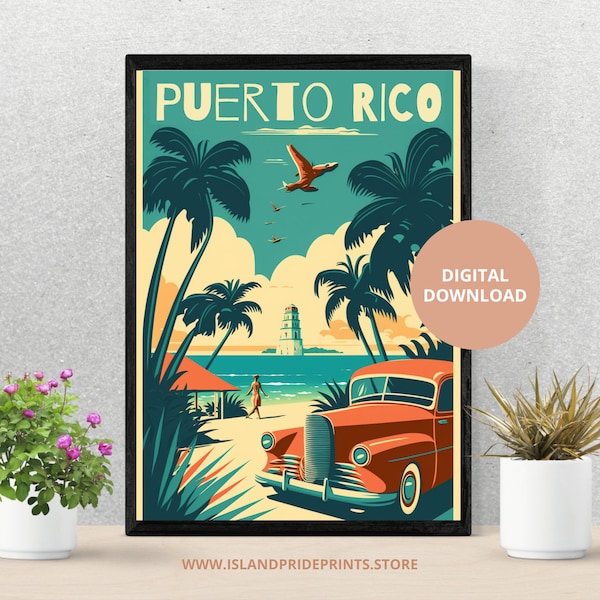 Puerto Rico Poster - Etsy