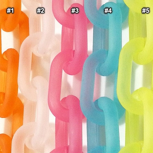 100pcs Acrylic Chain Links 17x27mm Translucent Plastic Open - Etsy