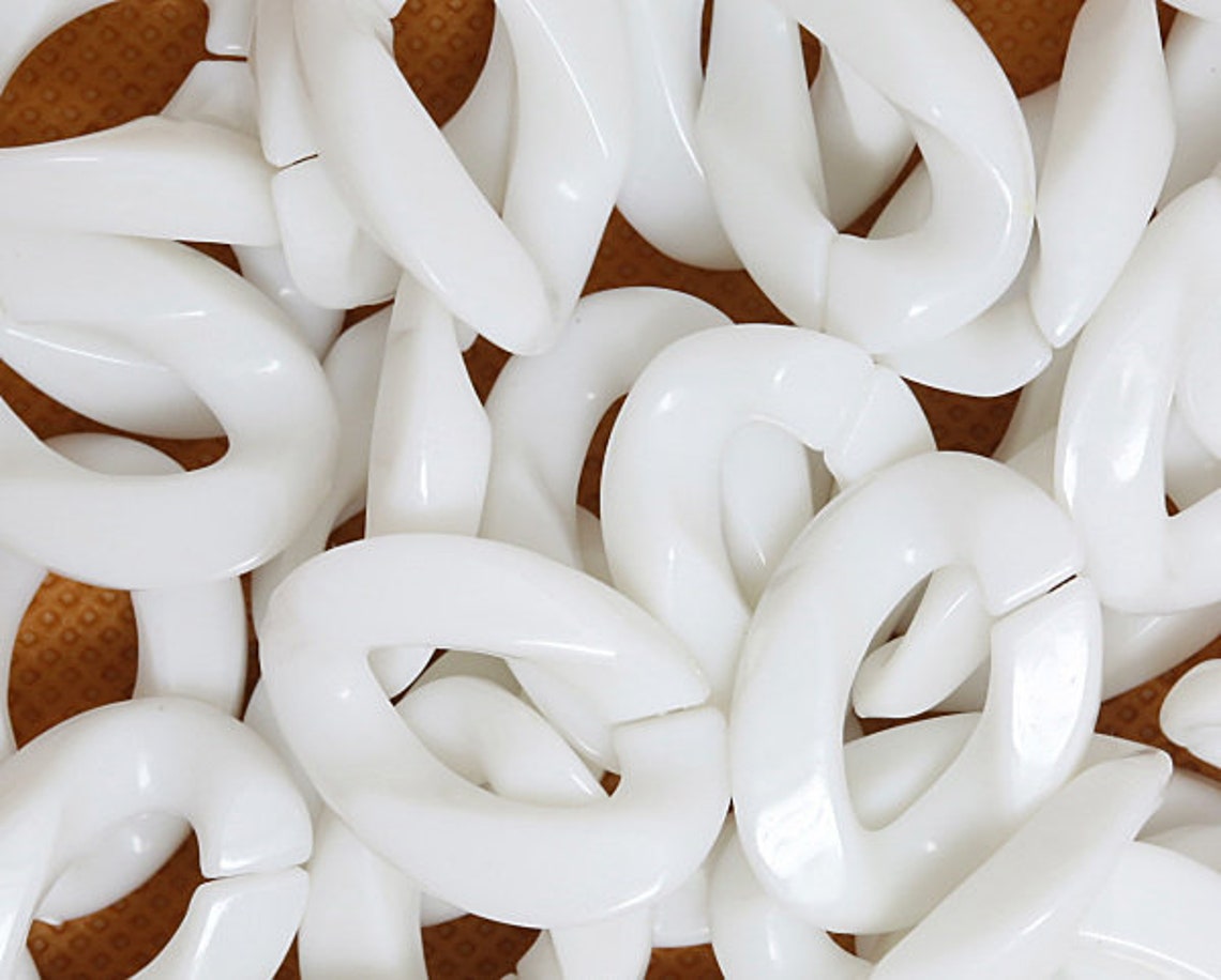 100pcs Acrylic Chain Links Open Link Size 23mmx17mm Plastic - Etsy