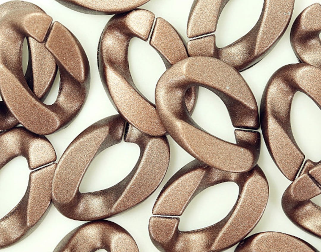 100pcs Matt Acrylic Chain Links Open Link Size 23mmx17mm Plastic Chain ...