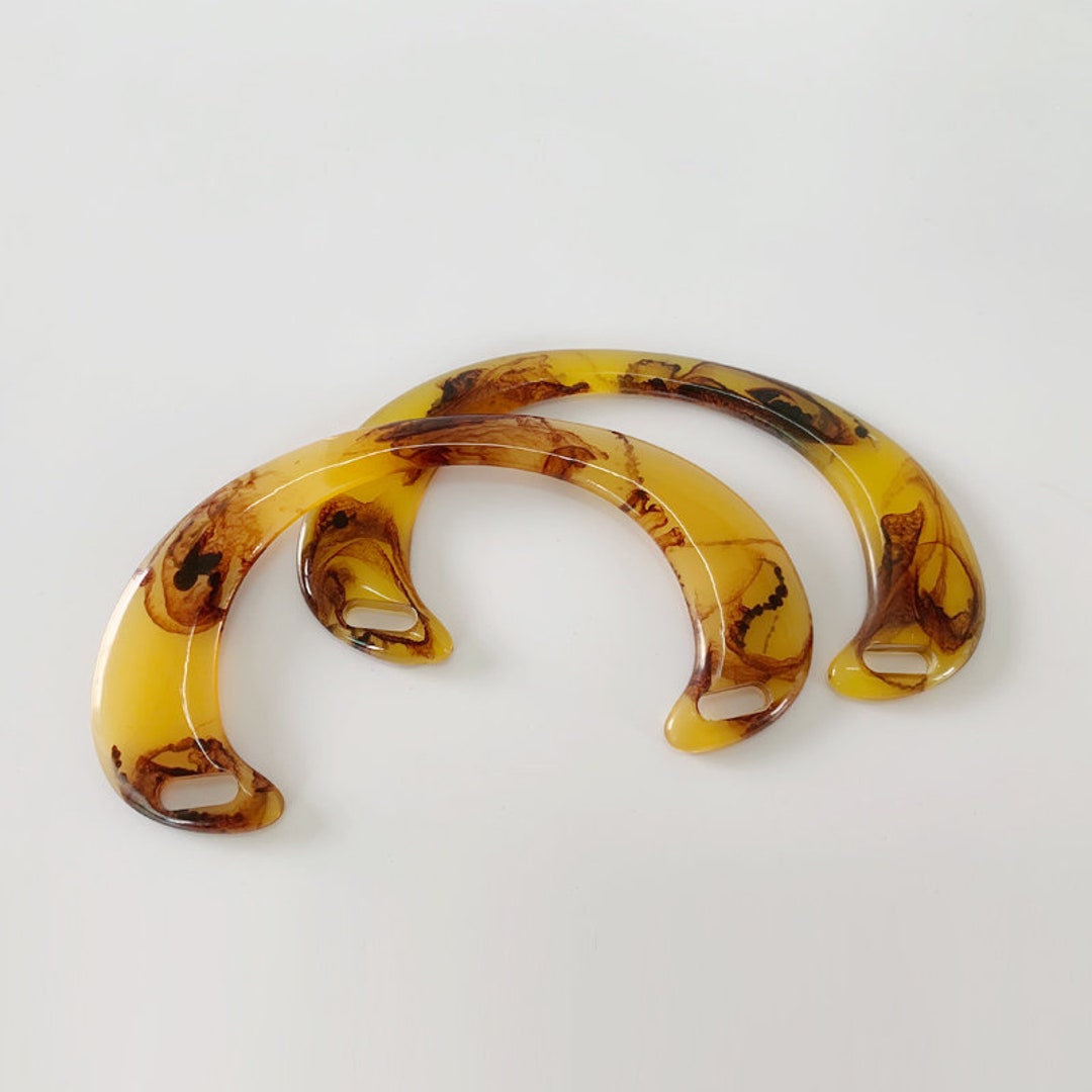 A Pair of Acrylic Purse Handles Resin Handbag Handles (ST_BL_046) - Etsy