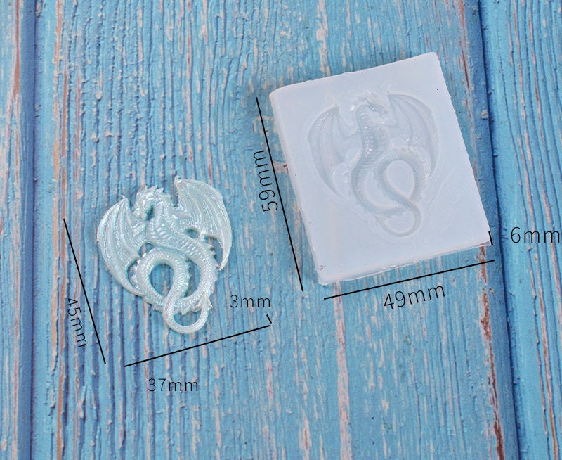 Dragon Silicone Mold Resin Silicone Mould Jewelry Making Epoxy - Etsy ...