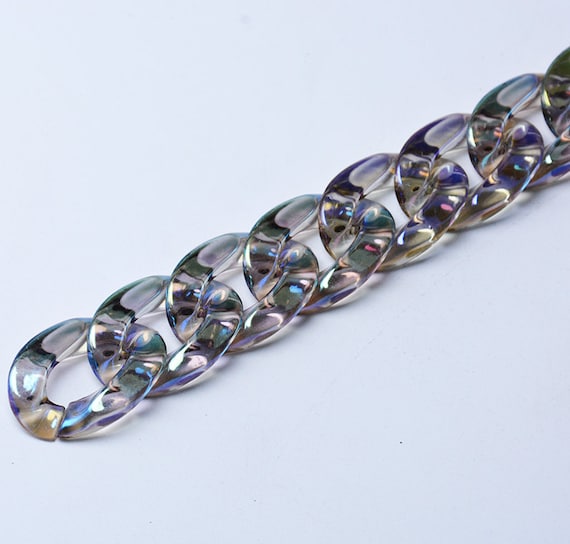 25pcs Translucent Acrylic Chain Oval Links 30x20mm Plastic - Etsy