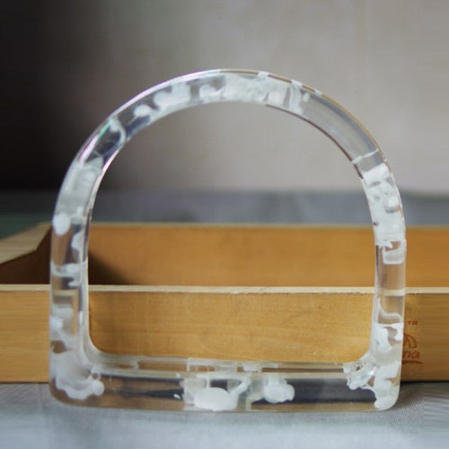 A Pair of Acrylic Purse Handles Resin Handbag Handles - Etsy
