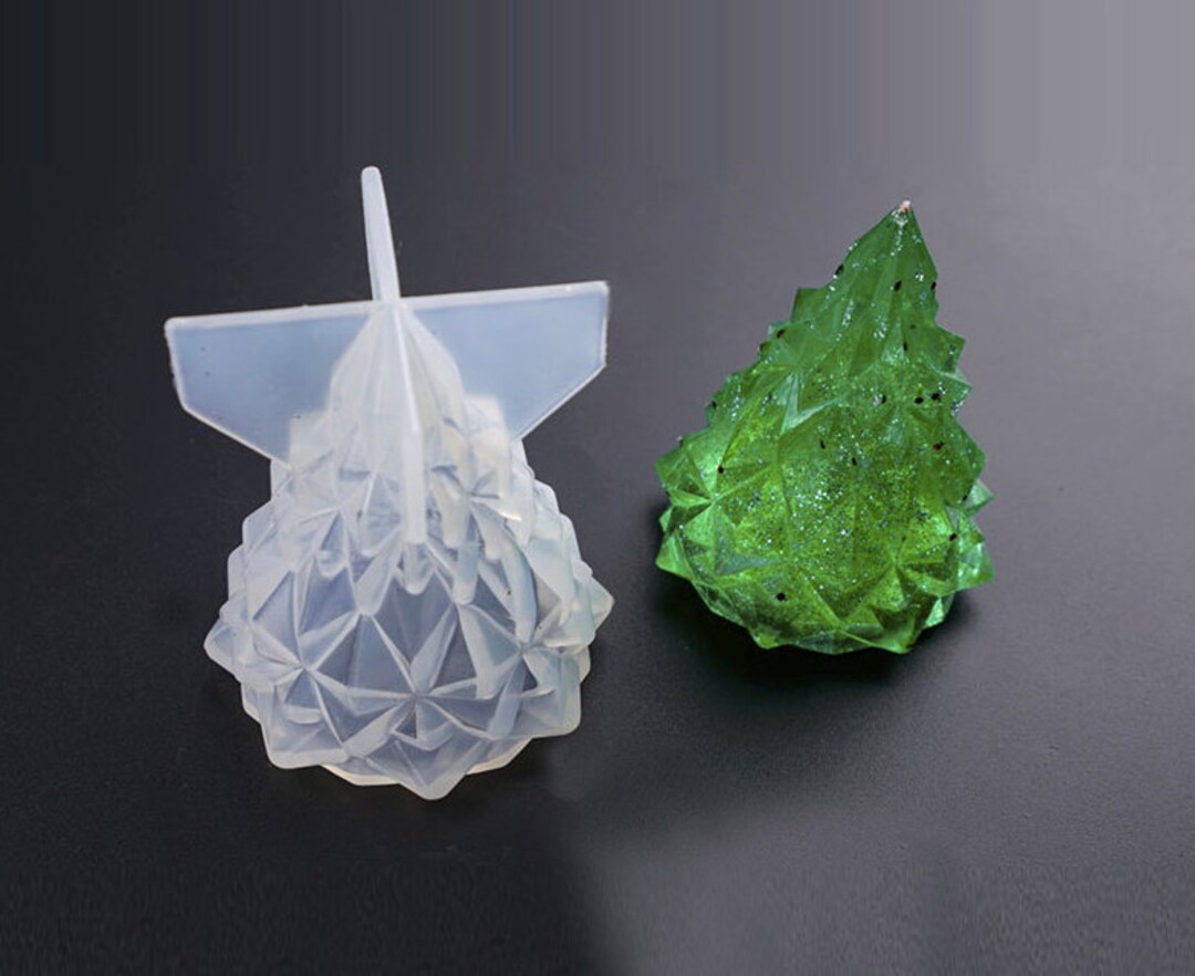 3D Chrismas Tree Silicone Mold Resin Silicone Mould Jewelry Making ...