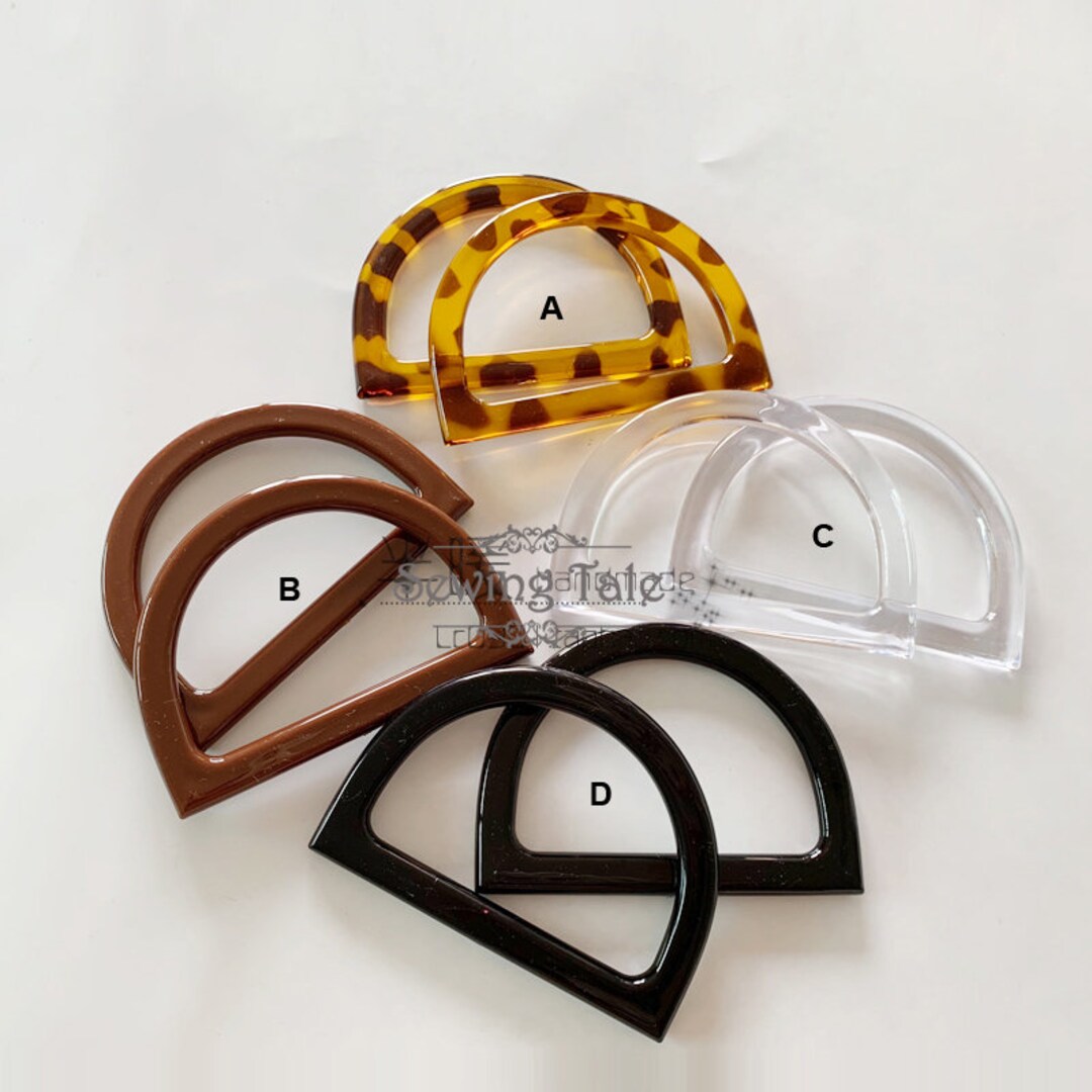 A Pair of Acrylic Purse Handles Resin Handbag Handles (ST_BL_053) - Etsy