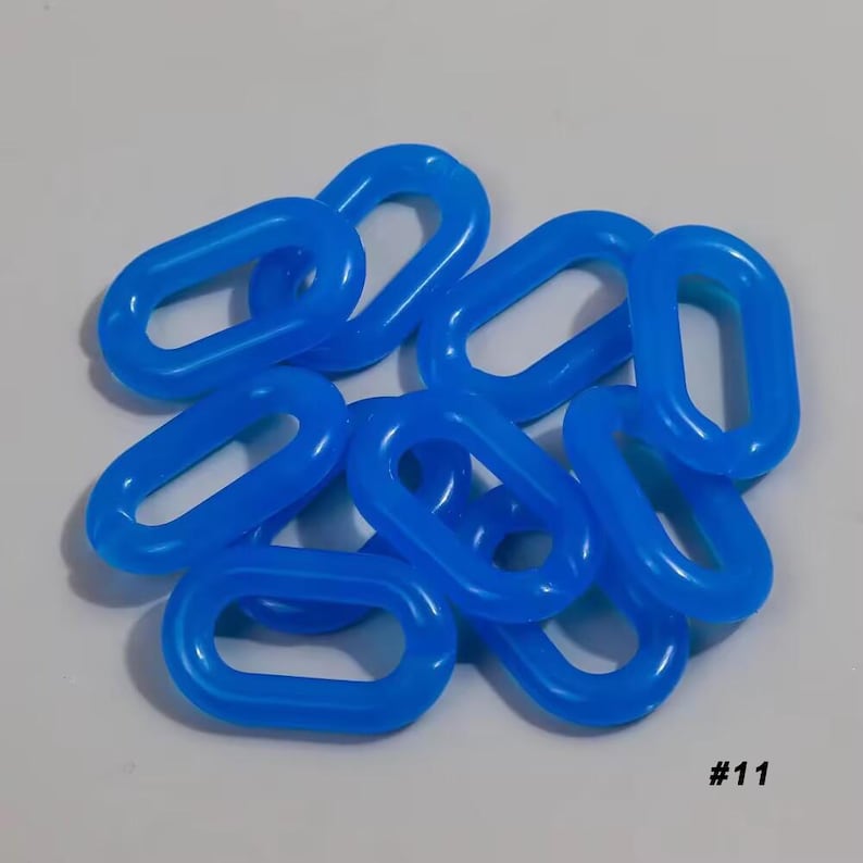 50pcs Acrylic Chain Links Open Link Size 40x24mm Plastic Chain Links ...