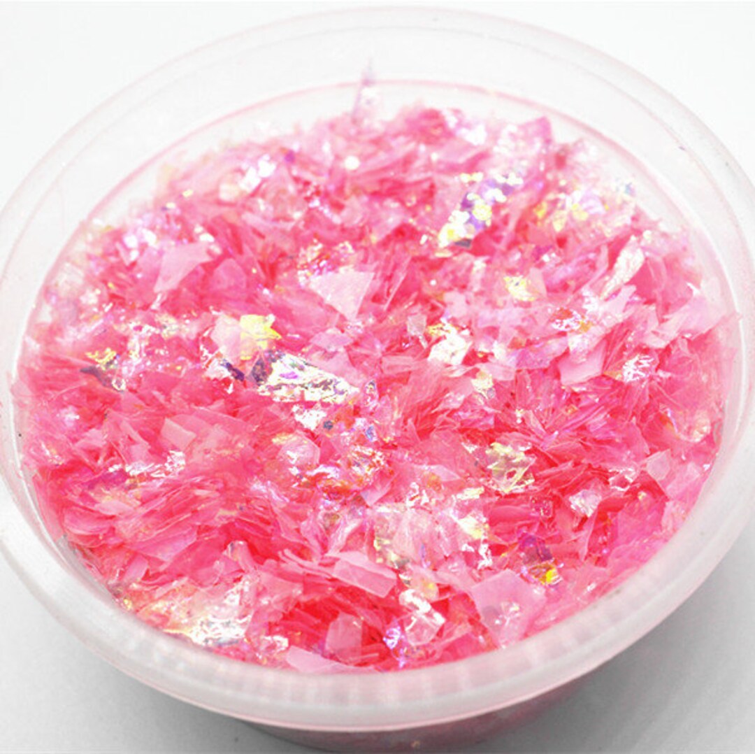 A Box Foil Flake Silicone Mould Filler Candy Plastic Paper Glitter ...