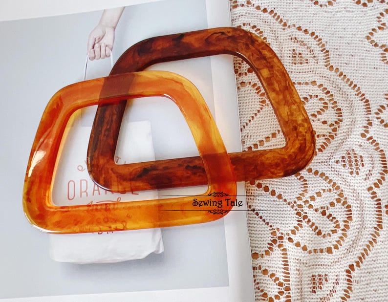 A Pair of Acrylic Purse Handles Resin Handbag Handles (ST_L_1070) - Etsy