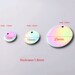 10pcs Round Circle Stainless Steel Tags Stamping Blanks Metal Blanks ...