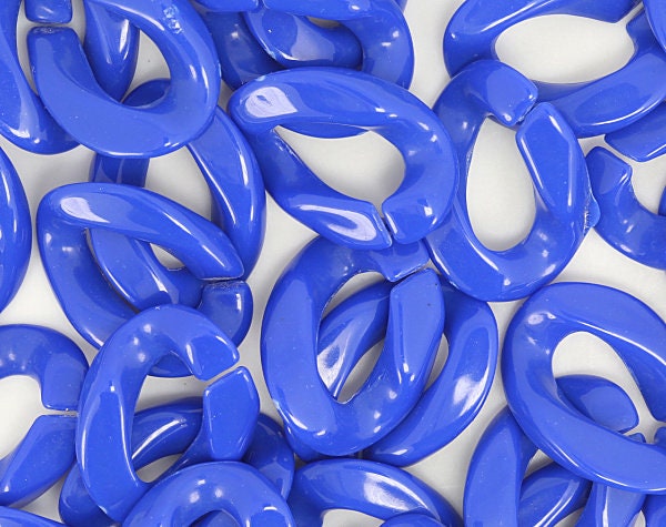 100pcs Acrylic Chain Links Open Link Size 23mmx17mm Plastic | Etsy