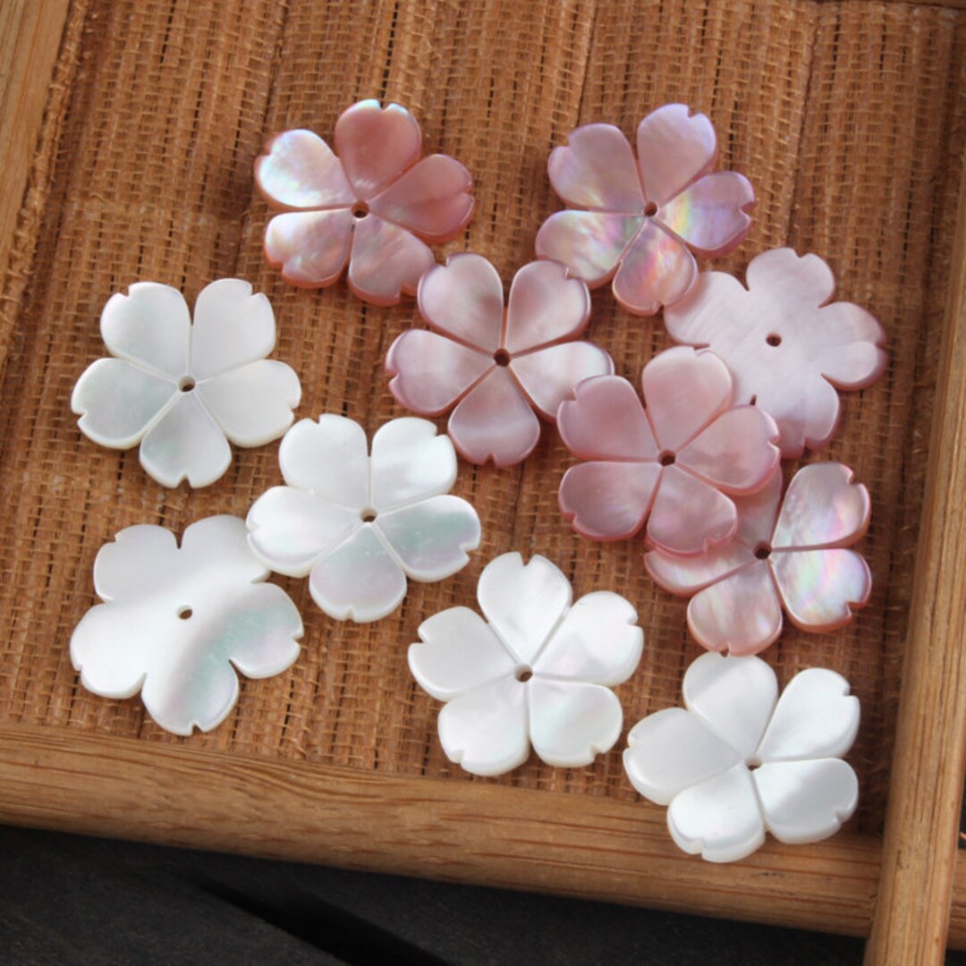 2pcs 15mm Flower Shell Charms Natural Shell Pendant Charm Pendant ...
