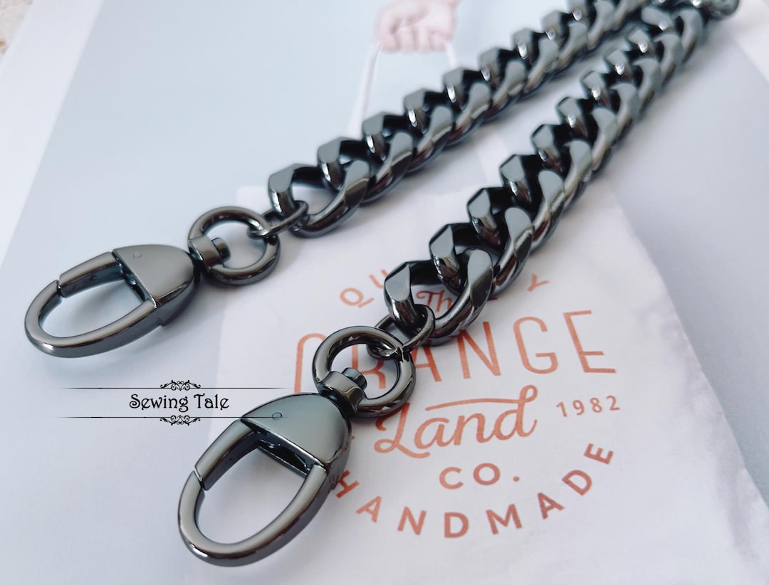 Gunmetal Purse Chain 19mm Bag Chain Replacement Strap Purse Chain Bag ...