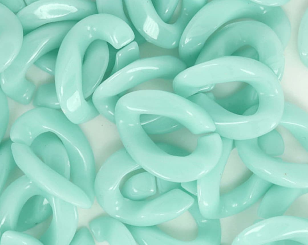 100pcs Acrylic Chain Links Open Link Size 23mmx17mm Plastic Chain Links ...
